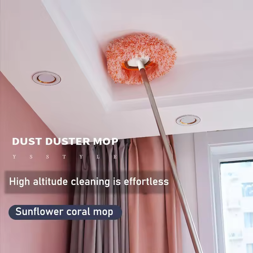Ceiling mop, dust mop, flexible rotating floor mop, wall mop, wet and ...