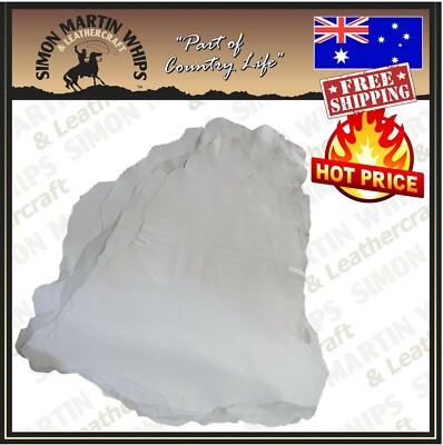 KANGAROO LEATHER BULK x 5 hide skin bundle chrome tanned white ...