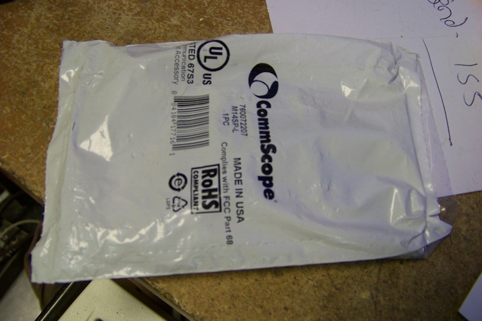 COMMSCOPE 760072207 Multimedia Outlet Faceplate Stainless Steel 4 Port ...