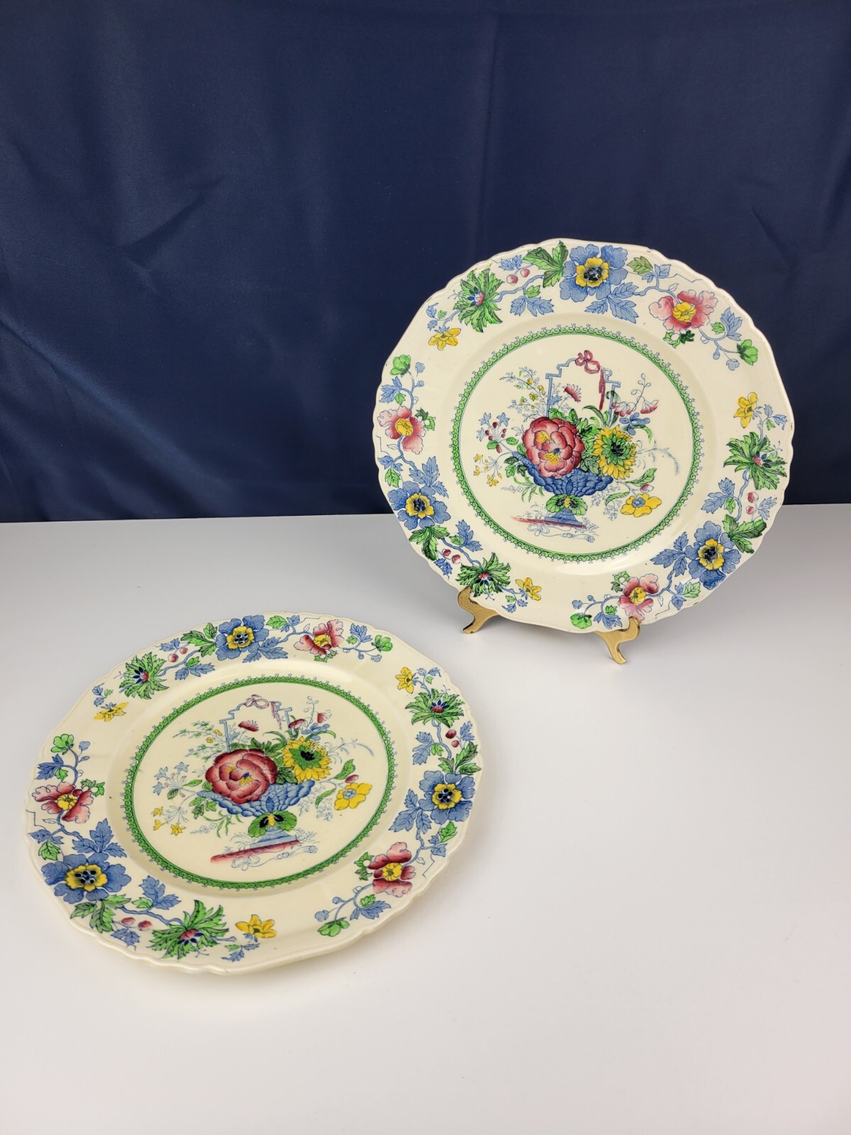 Mason's Patent Ironstone China Strathmore England Set of 7 Saucers 2 ...