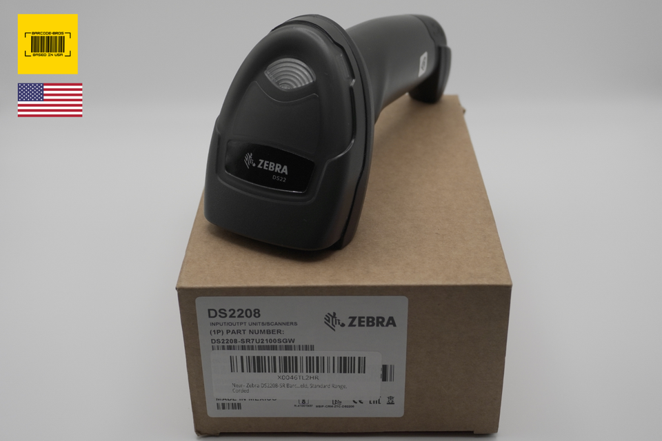 Zebra DS2208-SR Handheld 1D and 2D Imager with USB Cable | eBay