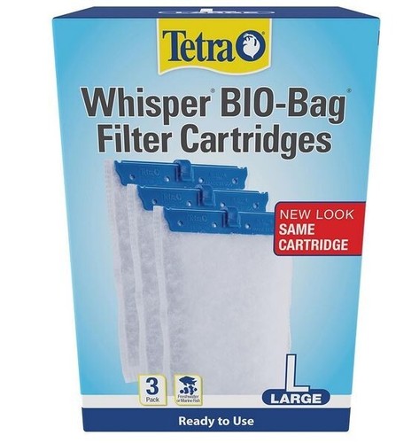 Whisper Bio-Bag Filter Cartridges For Aquariums - Ready To Use BLUE ...