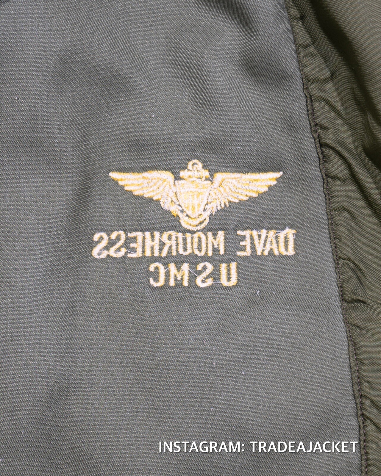 VIETNAM ERA USMC "WEP" FLYING WINTER JACKET 46L PILOT NAMED | eBay