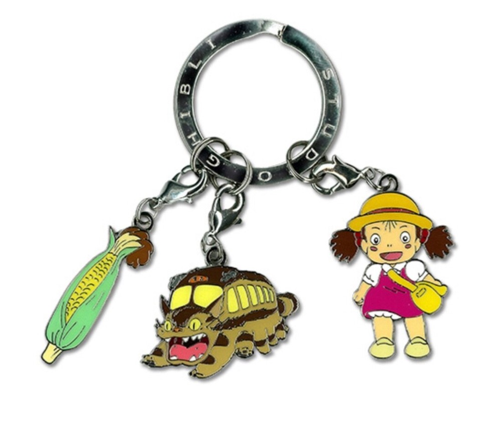 Studio Ghibli (My Neighbour Totoro) Triple Key Ring Corn Ghibli ...