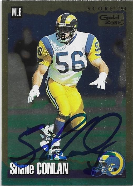 SHANE CONLAN Autographed Signed 1994 Score GOLD card #158 Los Angeles ...