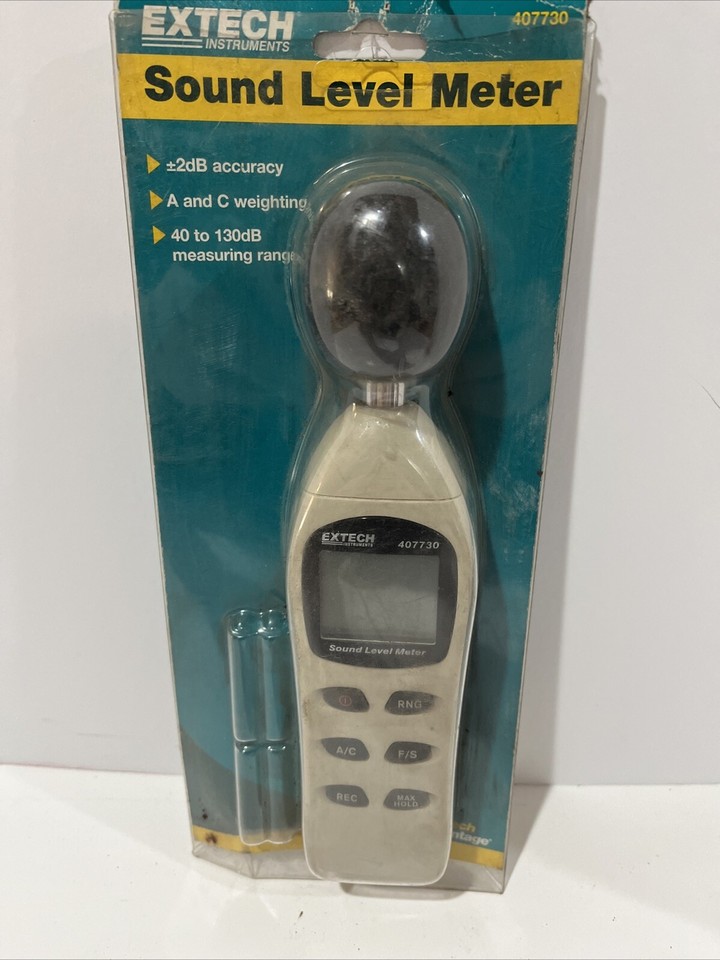 Extech 407730 Digital Sound Level Meter, 40 to 130dB NOS | eBay