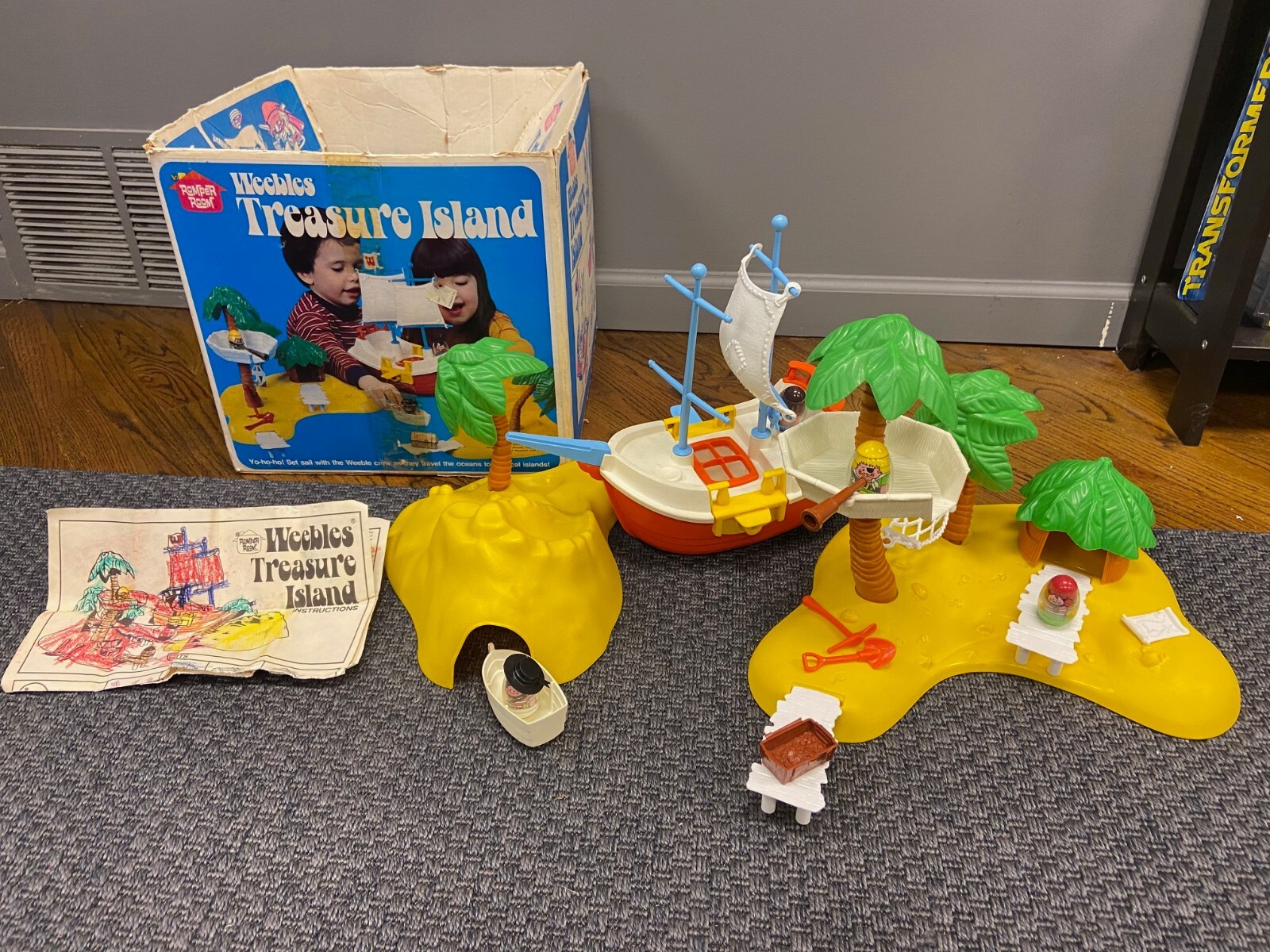 Vintage Weebles Treasure Island Pirate Ship in Box Romper Room 1975 | eBay