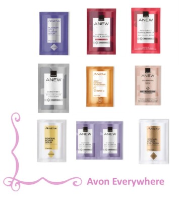 Avon Face Samples - Includes **NEW** Skin Renewal Range | eBay
