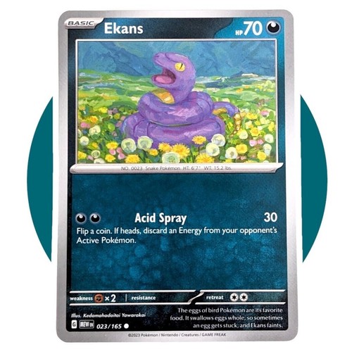 Scarlet & Violet 151 Pokemon Card (YY112): Ekans 023/165 | eBay