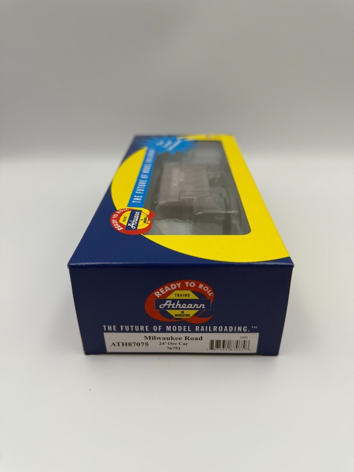 HO Athearn RTR 24' Ore Car Milwaukee Road MILW 76751. ATH 87075, NIB ...