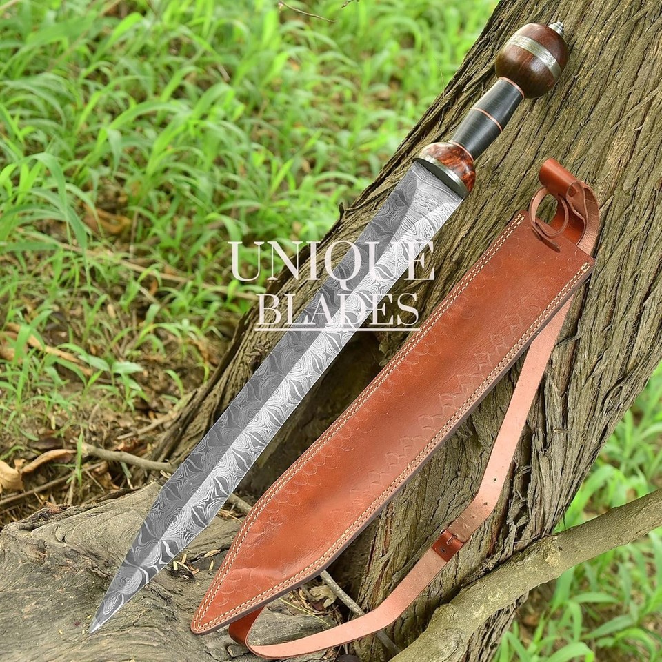 Roman Gladius Sword 27-in Viking Ranger Julius-Caesar Sword' Damascus ...
