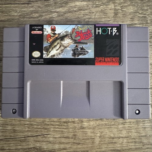 Super Black Bass Super Nintendo SNES, 1994 OEM Authentic Tested ...
