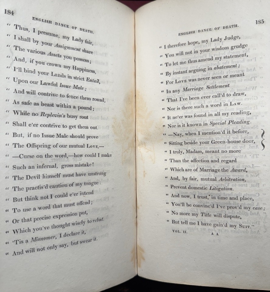 1815 - First Ed. English Dance Of Death - Rowlandson Combe Macabre Hand ...
