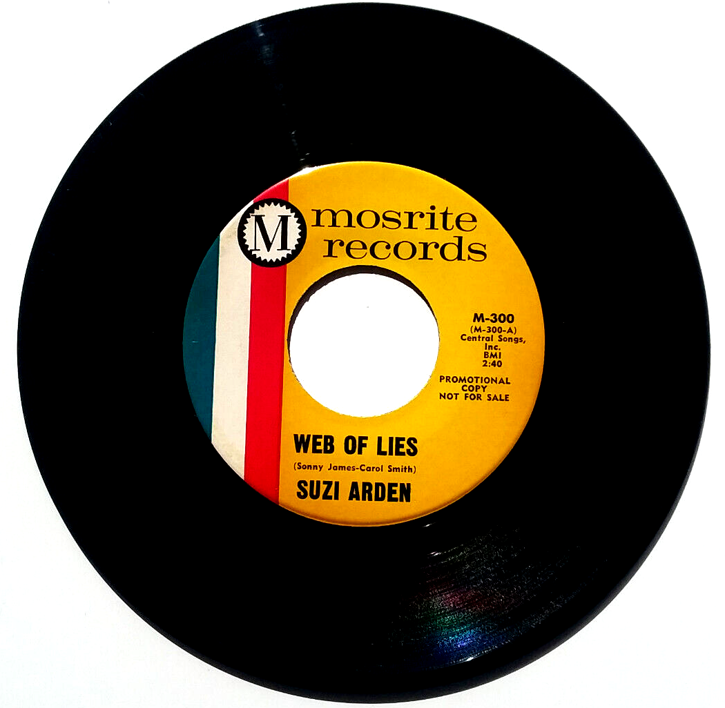 SUZI ARDEN - Web of Lies / Who Do You Go To - Vinyl 45rpm 1966 Mosrite ...