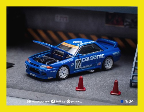 NOV 2024 POPRACE PR64-104 NISSAN SKYLINE GT-R R32 JTC 1990 CALSONIC #12 ...