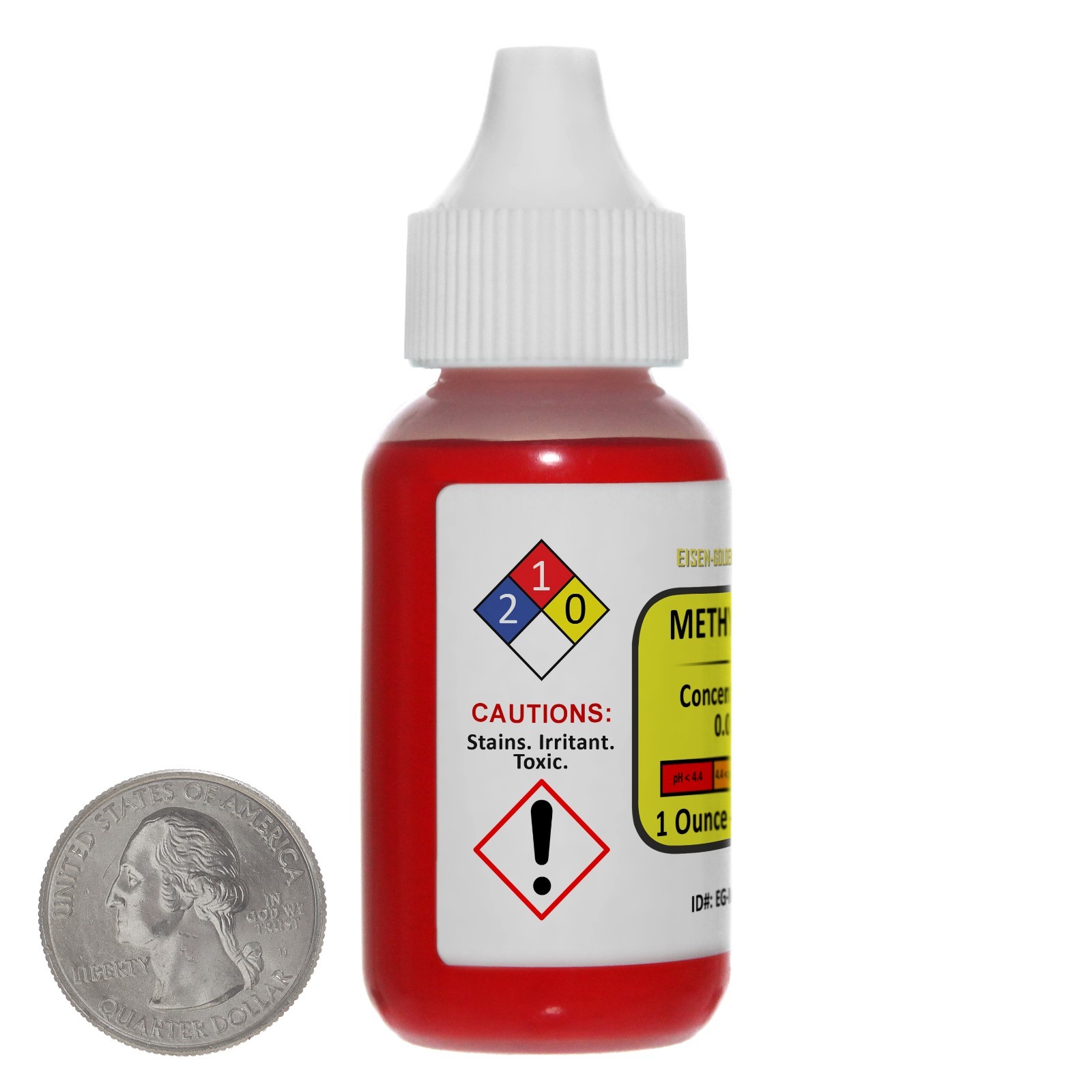 Methyl Red Indicator [0.05% Solution] Reagent Grade 1 Oz in a Dropper ...