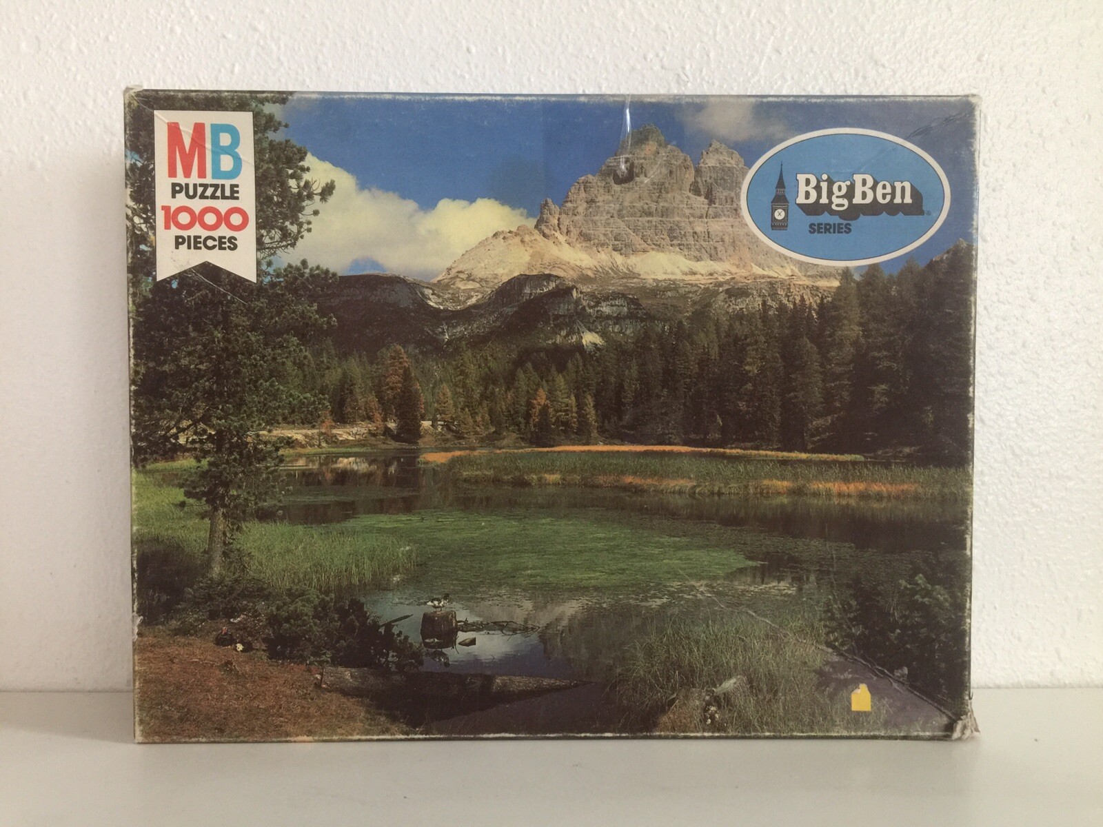 Milton Bradley Big Ben 1000 Piece Puzzle Dolomites Lago Antonio MB ...