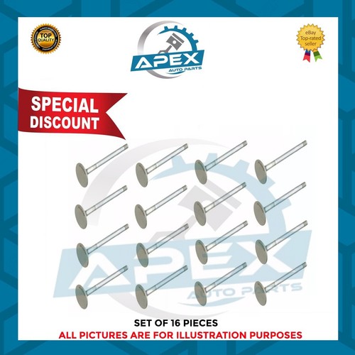 LAND ROVER-JAGUAR 5.0 SUPERCHARGED 508PS PETROL EXHAUST VALVE 16 PCS ...
