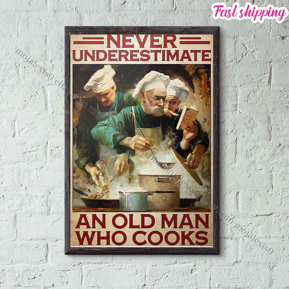 Vintage Man Cooking