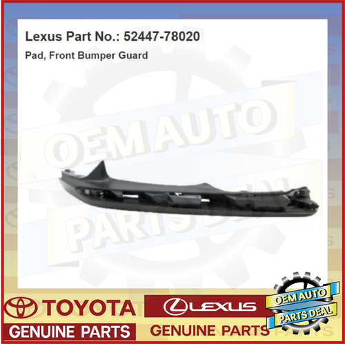 OEM Genuine LEXUS NX300 F Sport 2018-2020 LEFT FRONT Bumper Pad 52448 ...