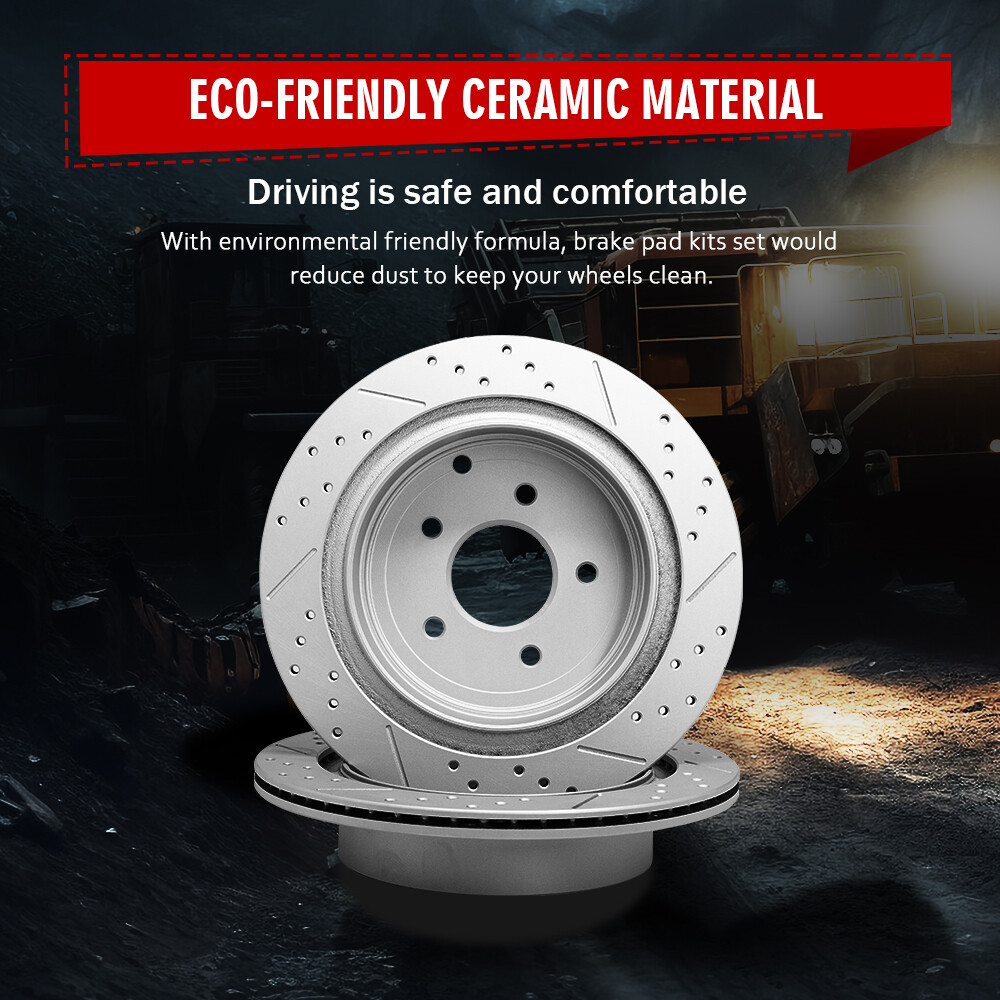 Front Rear Brake Rotors Set for Infiniti G35 G37 M35 G25 M45 QX50 EX35 ...