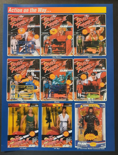 1993 STREET FIGHTER II GI Joe Action Figures ~ Magazine Preview Page ...