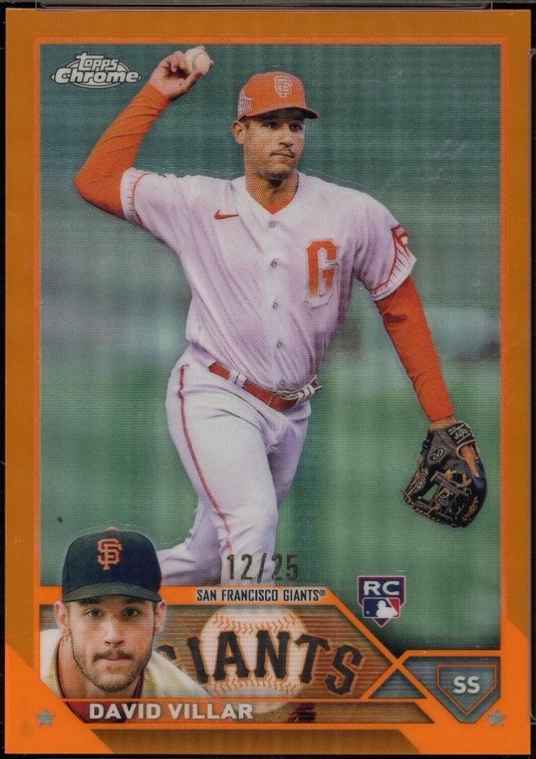2023 Topps Chrome - David Villar #117 Orange Refractor /25 (RC) for ...