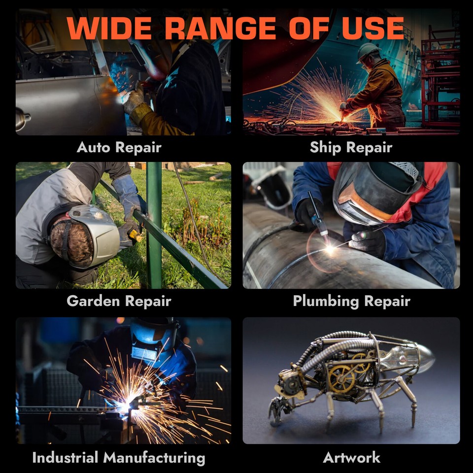 HITBOX 4 IN 1 MIG Welder MMA Lift TIG MIG Gasless Spool Gun Inverter ...