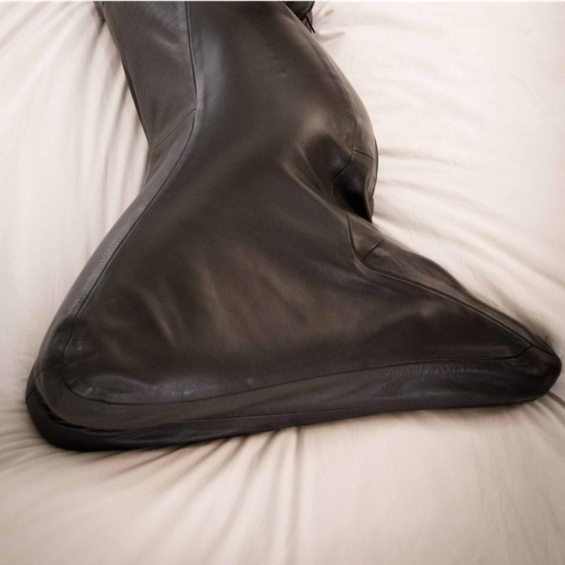 Straitjacket Playsuit Romper Binding Leather Full Bodysuit Cosplay | eBay