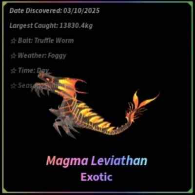 🐟 Roblox Fisch x10 Magma Leviathan Rare Fish | Fast Delivery 🔥 | eBay UK