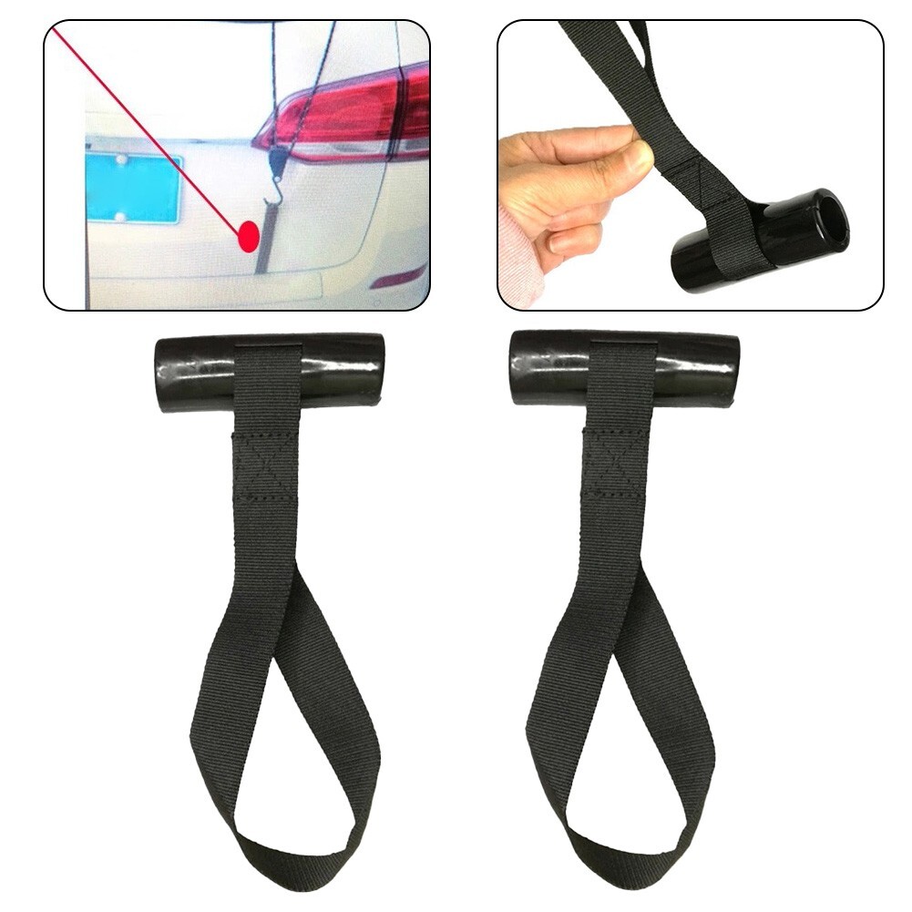 Heavy Duty Tight Wave Nylon Kayak Canoe Tie Down Straps Set of 2 Black ...