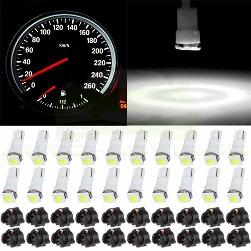 20x T5 74 58 Socket Instrument Cluster White Dashboard Led Light Bulb ...
