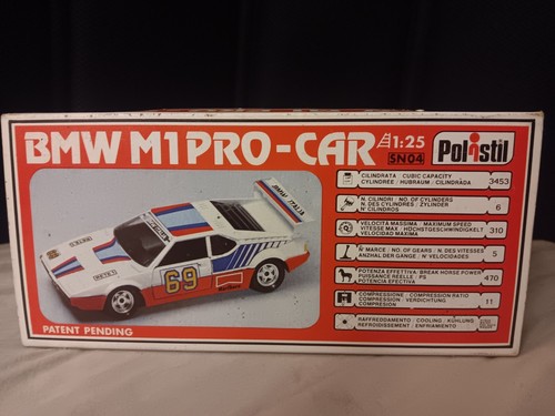 "RARE" POLISTIL BMW M1 PRO-CAR 1:24 MODEL W/ ORIGINAL BOX | eBay