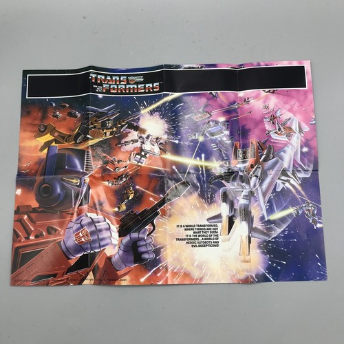 Hasbro Transformers Paper Insert - 1984 Original Sheet - BP-2 | eBay