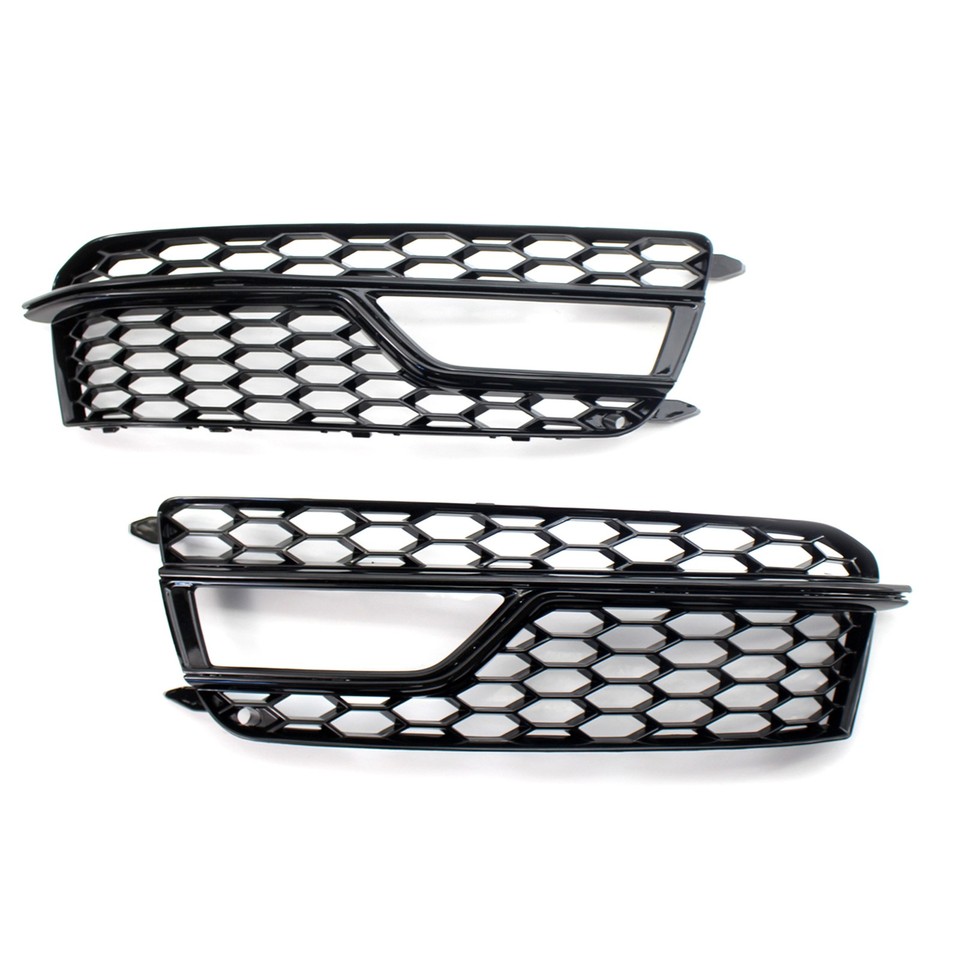 Left Right Front Bumper Grilles Fog Light Grill Cover For S5 S-Line ...