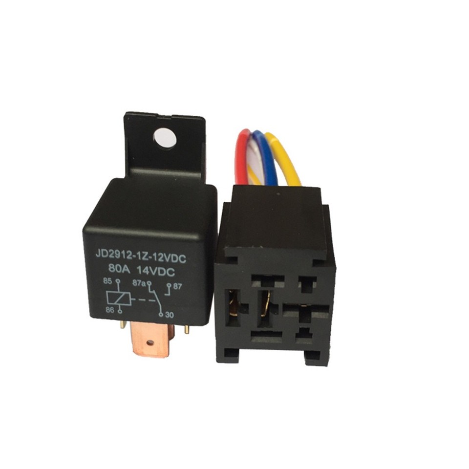 Relay Socket Base Holder Auto Mini Relay 5 Pin 12V 80A Relay Universal ...