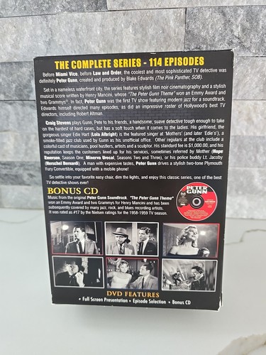 Peter Gunn: The Complete Series (2012 DVD) Boxed Set. 12 DVDs 1 Opened ...