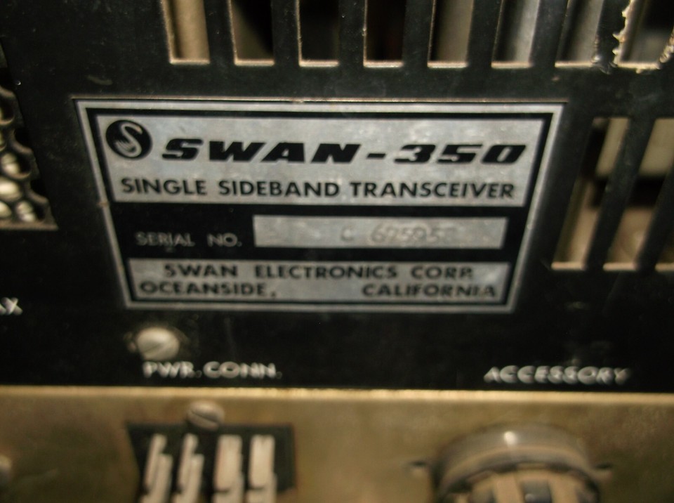 SWAN 350 SINGLE SIDEBAND TRANSCEIVER HAM RADIO NO POWER SUPPLY (SS5) | eBay
