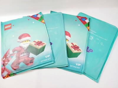 LEGO Holiday Gifting Set 2020 VIP Exclusive (Set of 4) Wrapping Paper ...
