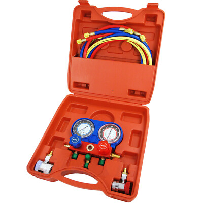 Air Conditioning AC Diagnostic A/C Manifold Gauge Tool Kit ...