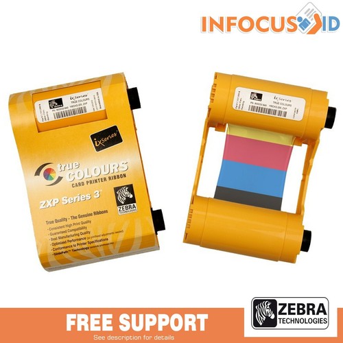Zebra Zxp Séries 3 800033-848 YMCKOK Colour Ribbon 165 Prints Tva Inc ...