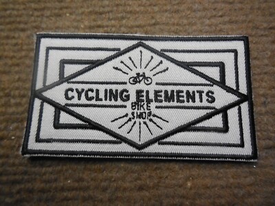 Vintage CYCLING ELEMENTS BIKE SHOP Advertising Patch | eBay