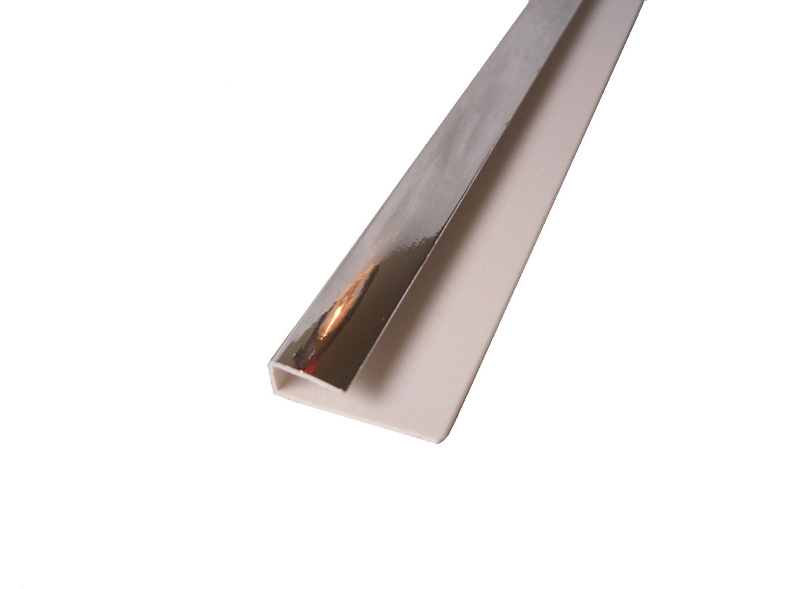 Chrome Cladding Trims 5mm PVC Wall Panel Silver Trims For Shower Panels ...