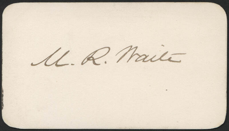 MORRISON R. WAITE - SIGNATURE(S) | eBay