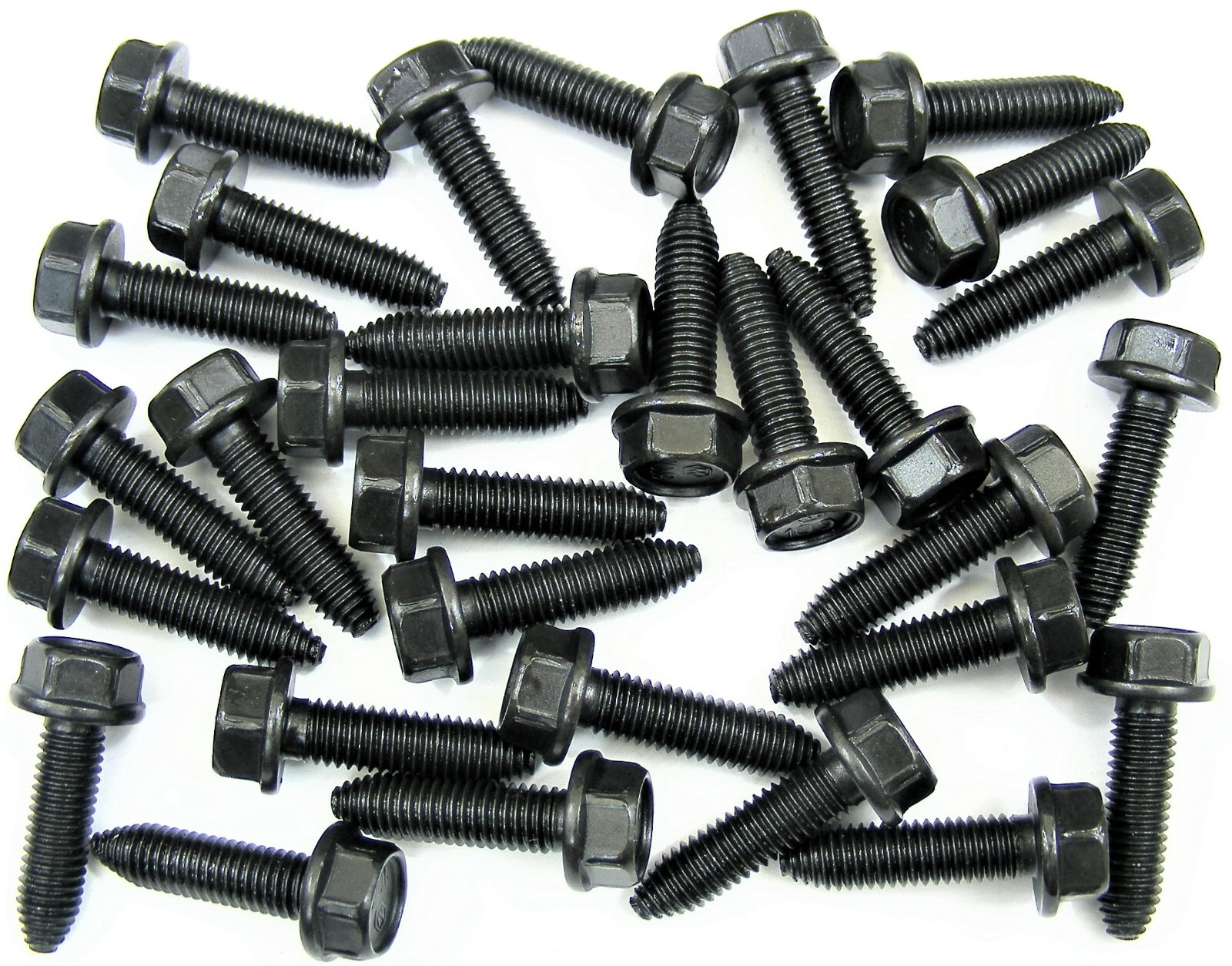 Body Bolts- M8-1.25 x 30mm Long- 13mm Hex- 17mm Flange- 30 bolts- LD ...