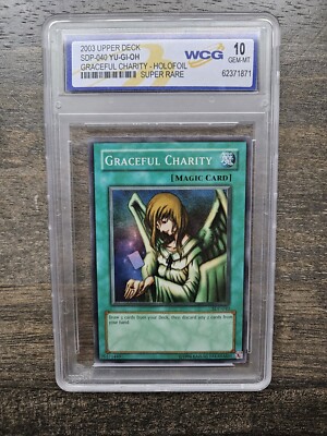 2003 YU-GI-Oh Upper Deck: SDP-040 Graceful Charity Super Rare Gem 10 ...