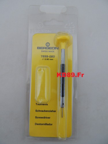 Bergeon 7899-080 Watchmakers Ergonomic screwdrivers in aluminium 0,80mm ...