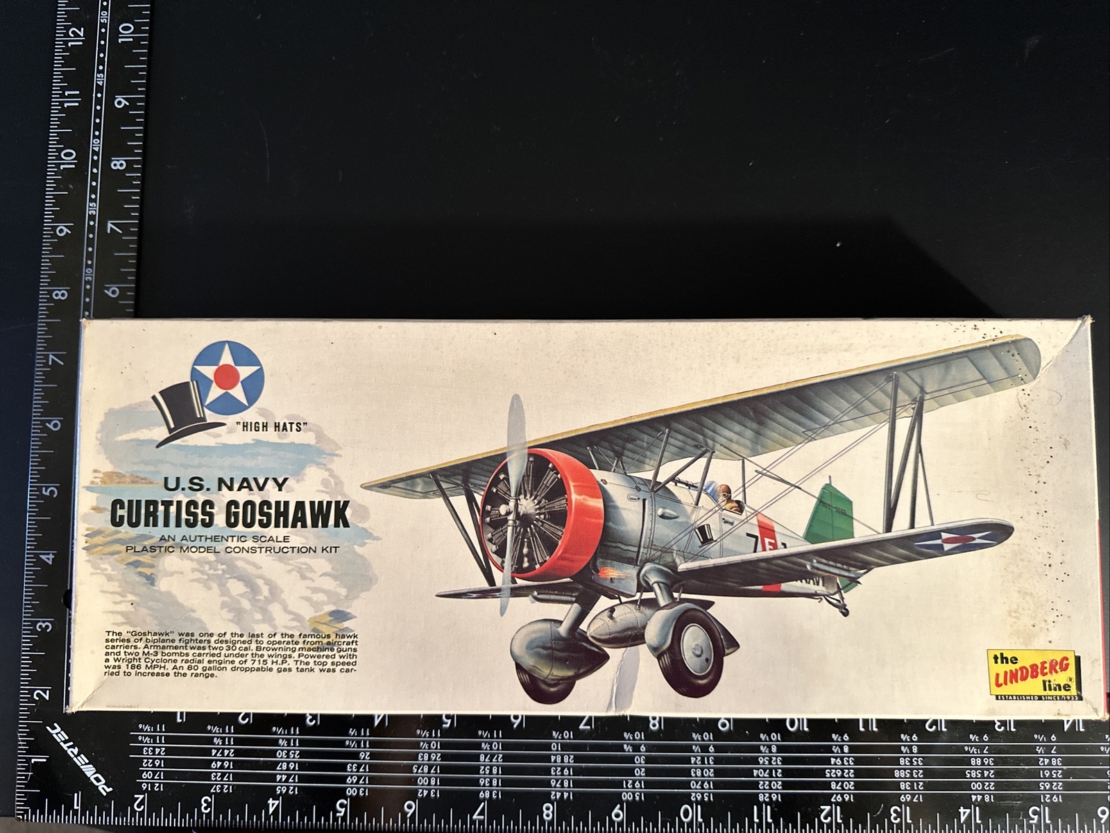 Curtiss Goshawk Lindberg No Scale Rare Vintage Plastic Airplane Model ...