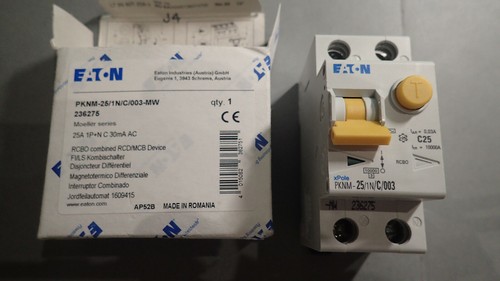Eaton 236275 (MOELLER) - Disjoncteur Différentiel 25A 1P+N 30mA Type AC ...