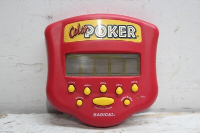 Radica Color Poker Vintage 1999 Handheld Electronic ~ Tested and ...